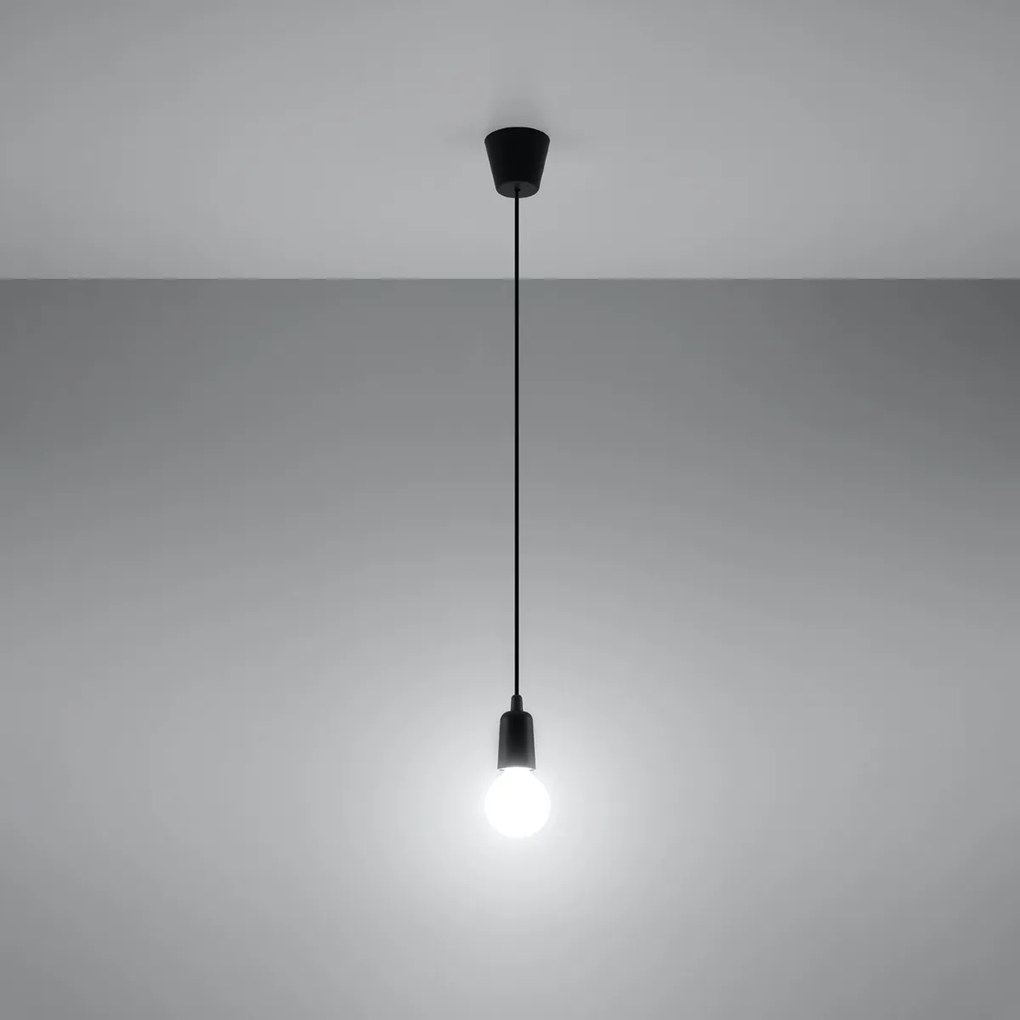 Sollux Lighting Závěsné svítidlo DIEGO 1 Černá
