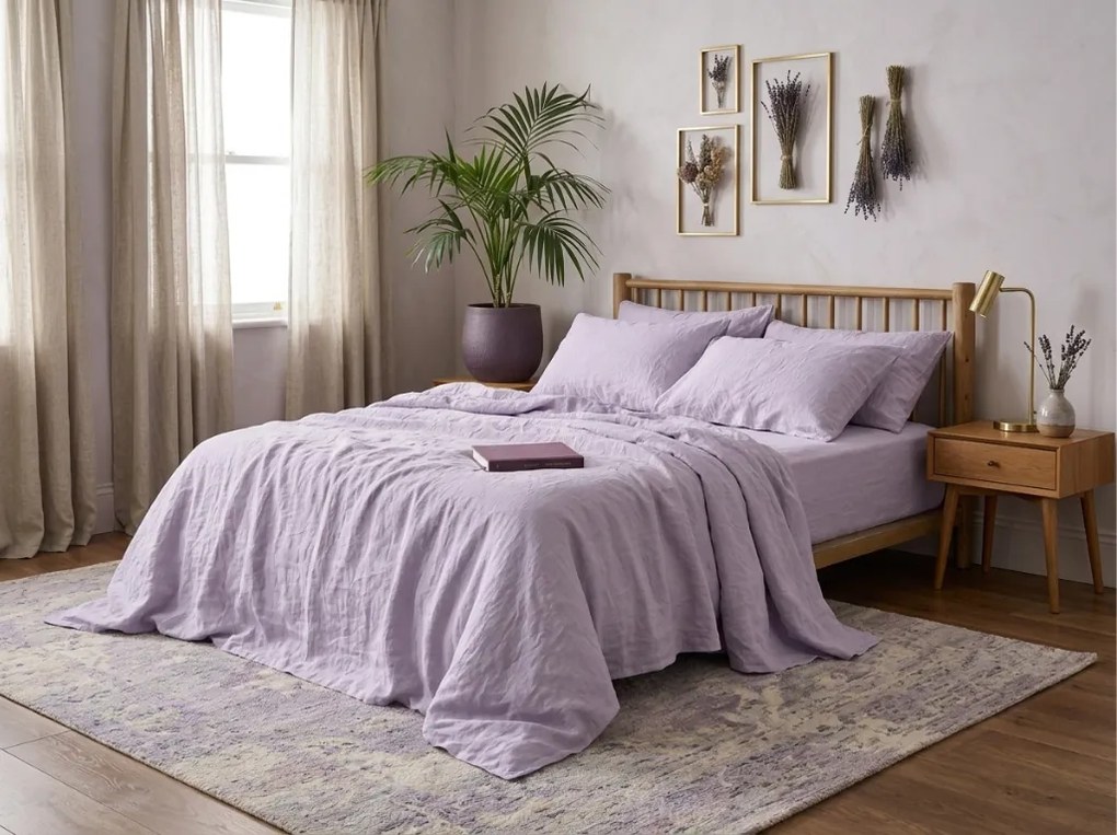 Mušelínové povlečení MUSSARI šeříkově fialové Rozměr povlečení: 70 x 90 cm | 140 x 200 cm