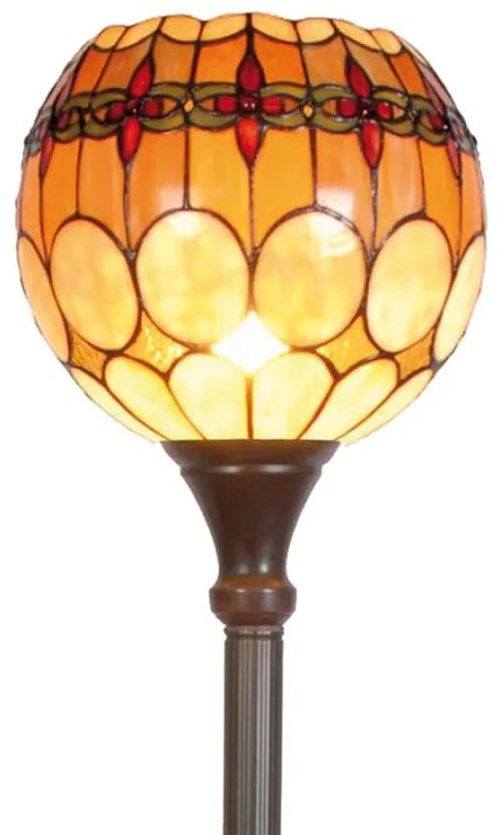 Stojací lampa Tiffany Ronald – 27x184 cm