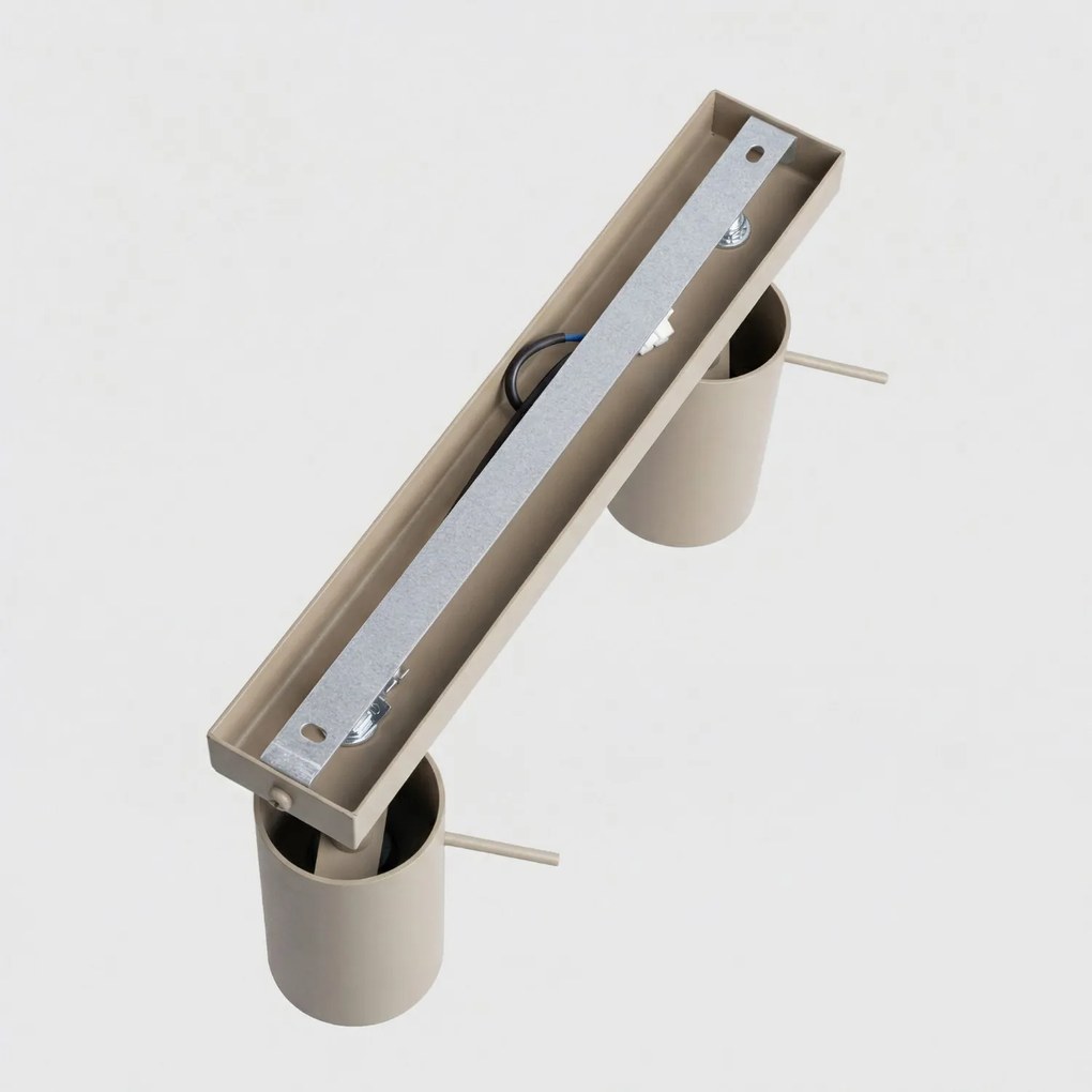Sollux Lighting Stropní svítidlo RING 2 šedobéžové