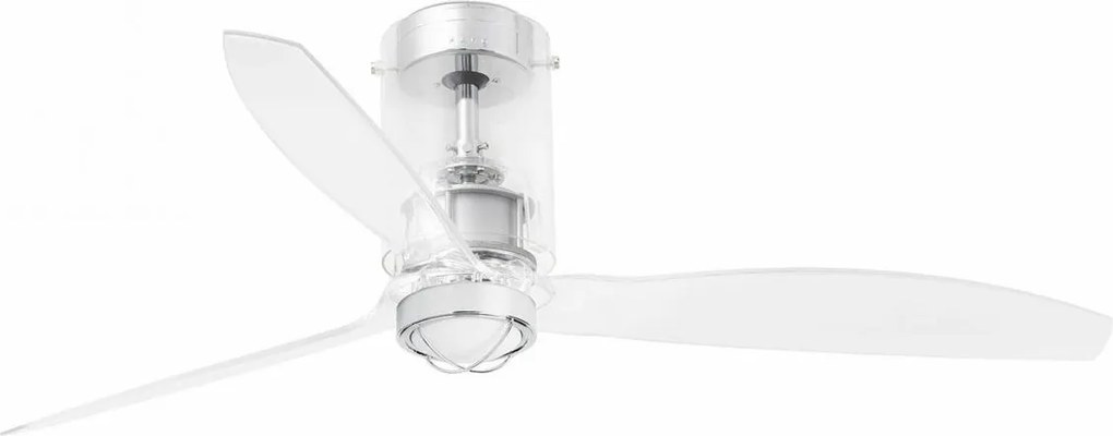 FARO 33393-9 MINI TUBE FAN M LED, transparentní, stropní LED ventilátor s DC motorem - FARO