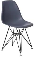 Židle DSR, tmavě šedá (RAL 9005)