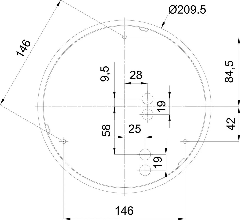 OS IRI71069 IRIDA 1 stropní/nástěnné plastové svítidlo bílá IP65 3000 K 10W LED HF (původní kód OS 71069) - OSMONT