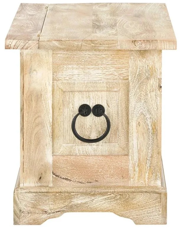 furniture-nabytek.cz - Masivní truhlice Patinor hrudníku z mangového dřeva, lakovaná, přírodní barva – 80×45×50 cm