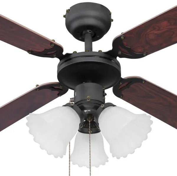 Globo 03816 - Stropní ventilátor HARVEY 3xE27/60W/230V