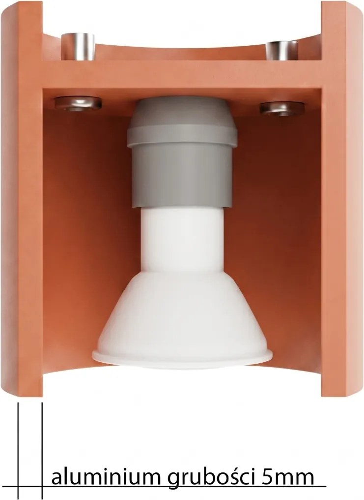 Sollux Lighting Stropní svítidlo ORBIS 2 okrově červené