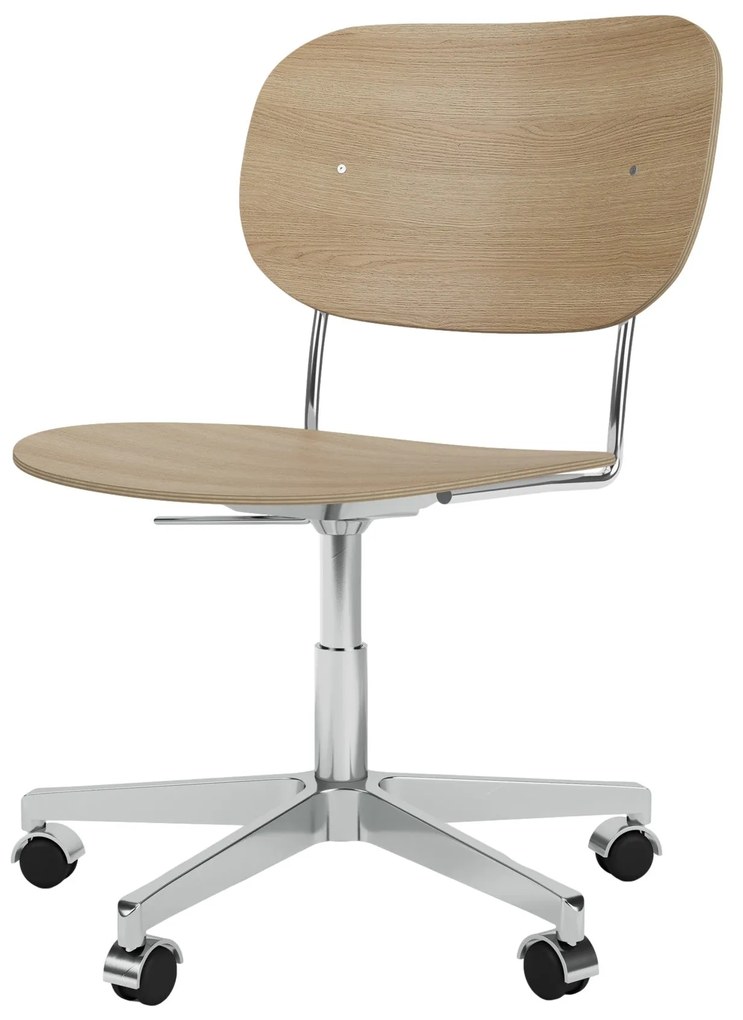 AUDO (MENU) Kancelářská židle Co Task Chair, Chrome / Natural Oak