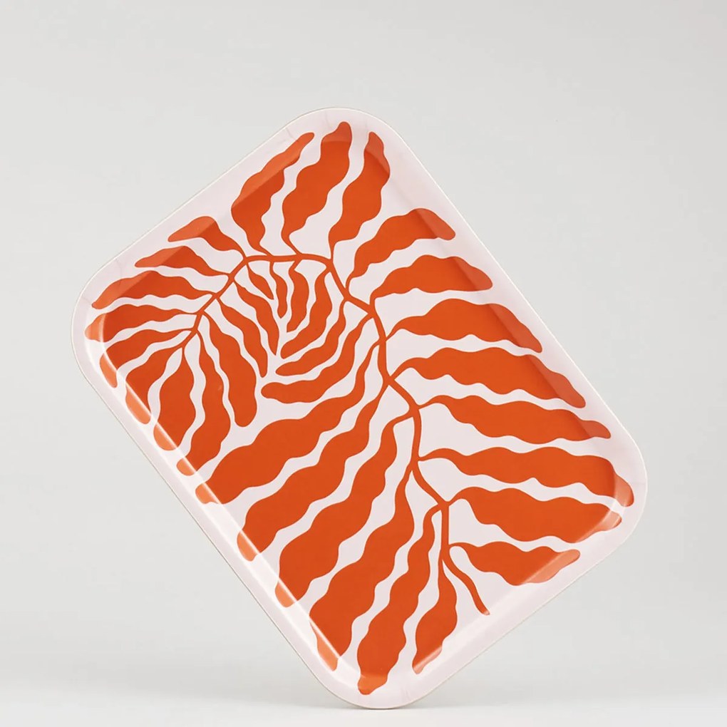 Wrap Ilustrovaný Tác Art Trays by Linnéa Andersson malý červený
