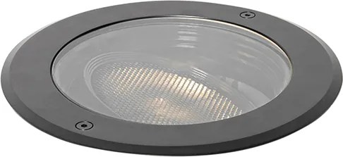 Set van 6 dimbare buiten grondspots zwart IP65 incl LED - Delux Honey