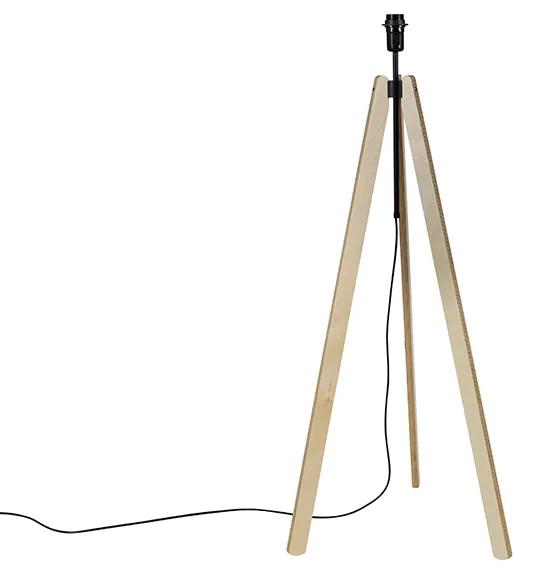 Venkovská stojací lampa dřevěný stativ -Telu
