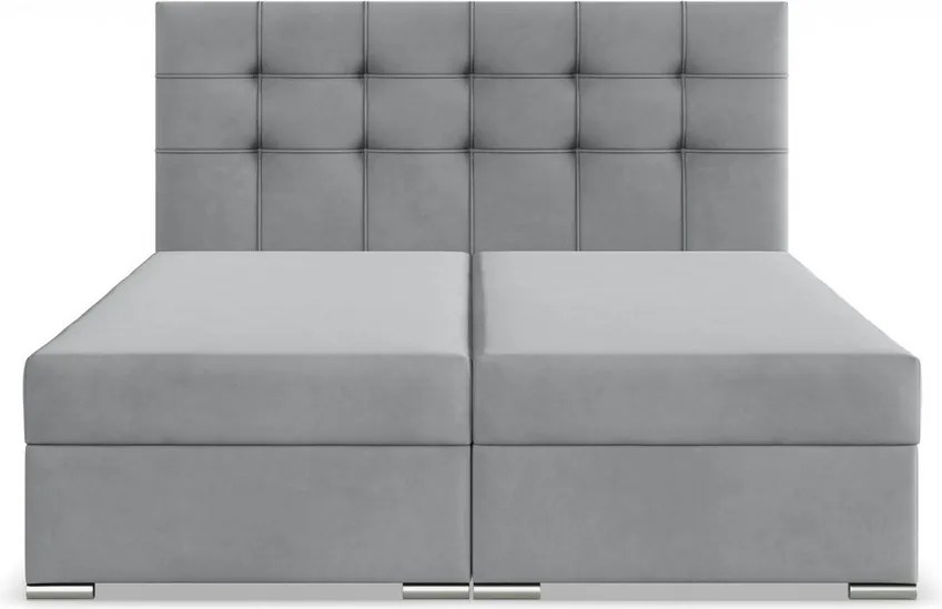 AGroup Kontinentální čalouněná postel ELDA (140 x 200 cm) Barva látky Trinity: Modrá (Trinity 2313)