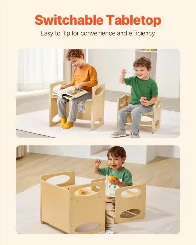 Sada židliček a stolků Montessori pro odstavování VEVOR
