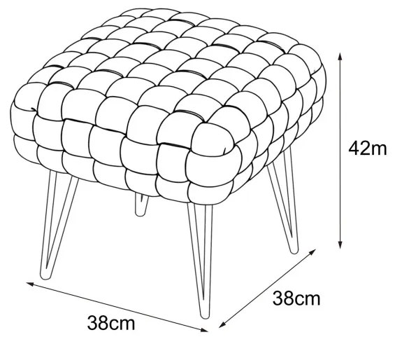 Taburetka DOTTY lahvově zelená
