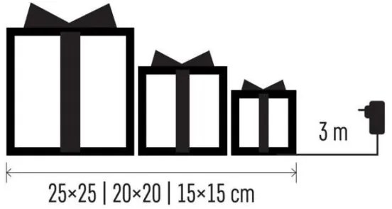 LED Vánoční dekorace 72xLED/1,35W/230V stříbrná