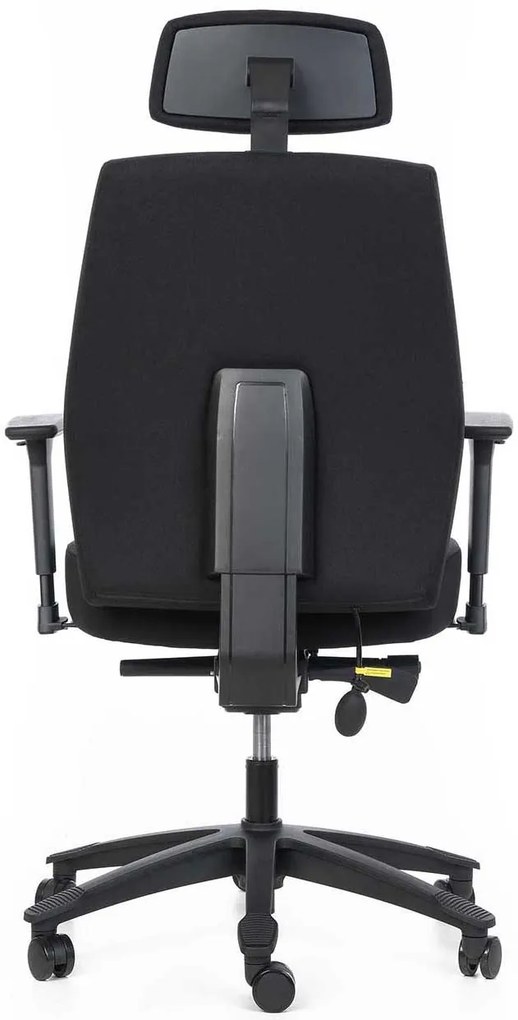 MERCURY Ergonomická kancelářská židle KASTOR - černá látka / nosnost 150 kg