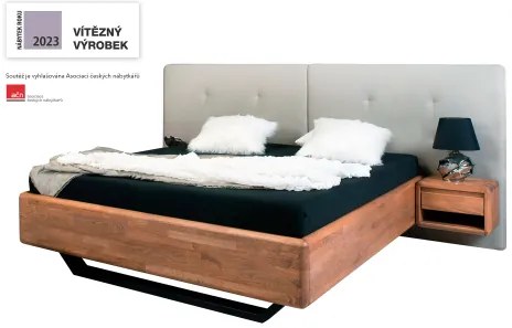 Postel Florencia, čelo oblé čalouněné 180 Domestav F123 Materiál: Buk cink, Barevne provedení: Olej