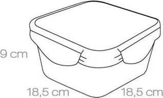 TESCOMA Dóza FRESHBOX 2,0 l, čtvercová