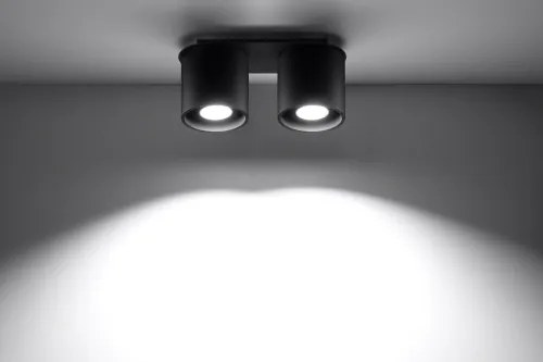 Stropní svítidlo SOLLUX Orbis 2 GU10 2x40W bez zdroje SL.0054 černá