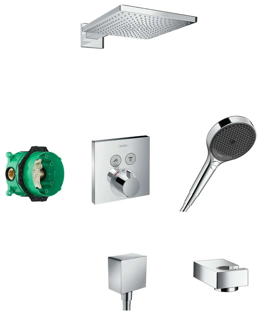 Hansgrohe Raindance E - Sprchový set 300 s termostatem pod omítku, chrom 27918000