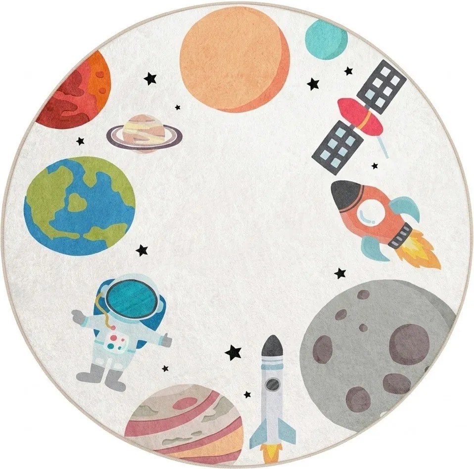 Pratelný dětský hrací koberec ø150 cm Space Trip – Mila Home Biano.cz