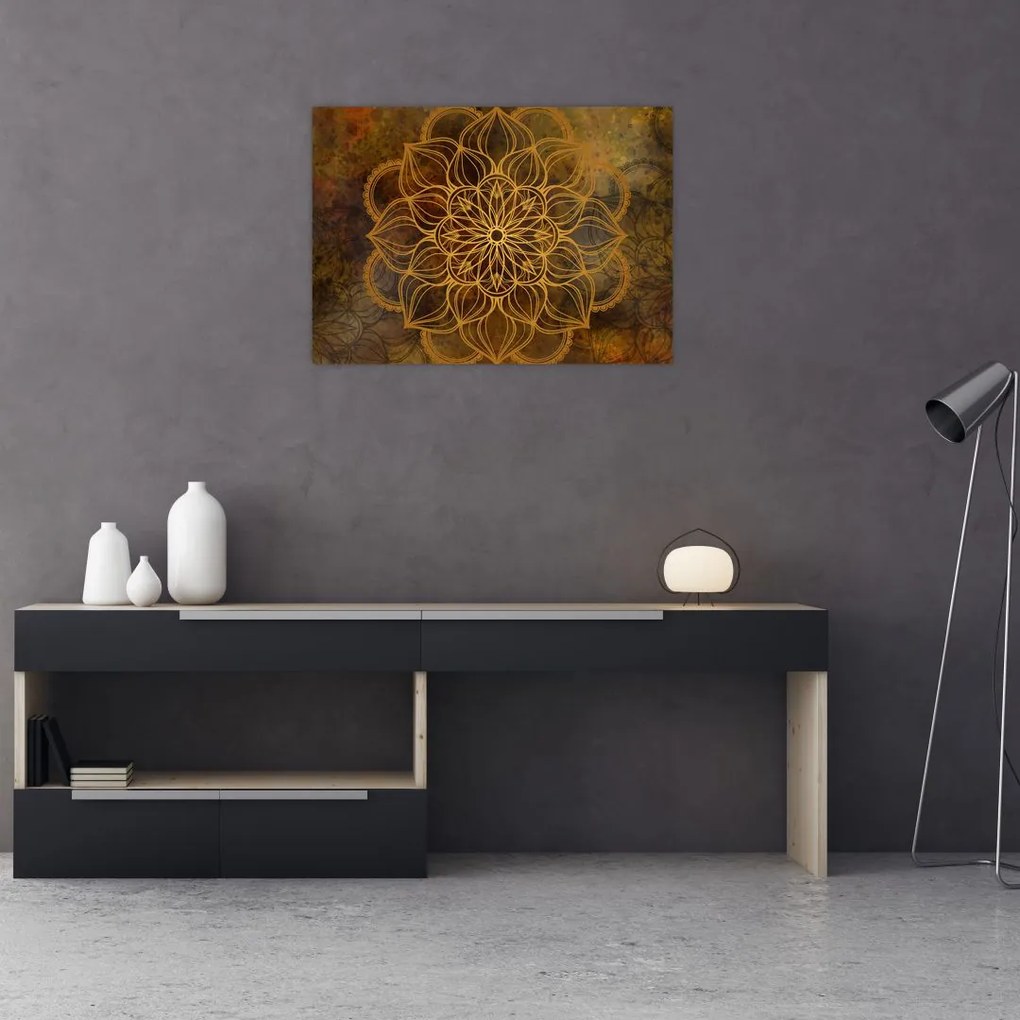 Skleněný obraz - Mandala radosti (70x50 cm)