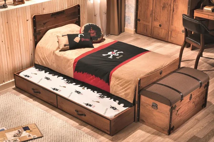 Dětská postel Jack 100x200cm - dub lancelot
