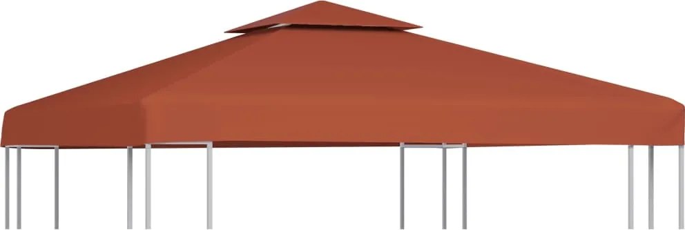 vidaXL Nepromokavá náhradní střecha na altán 310g/m² 3x3m [44782] Barva: Cihlová