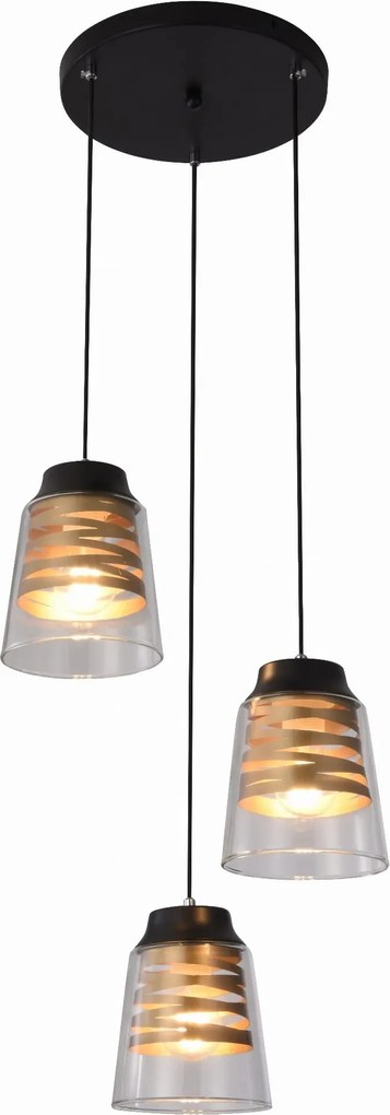 Závěsná lampa lustr Candellux 3xE27 60W Fresno
