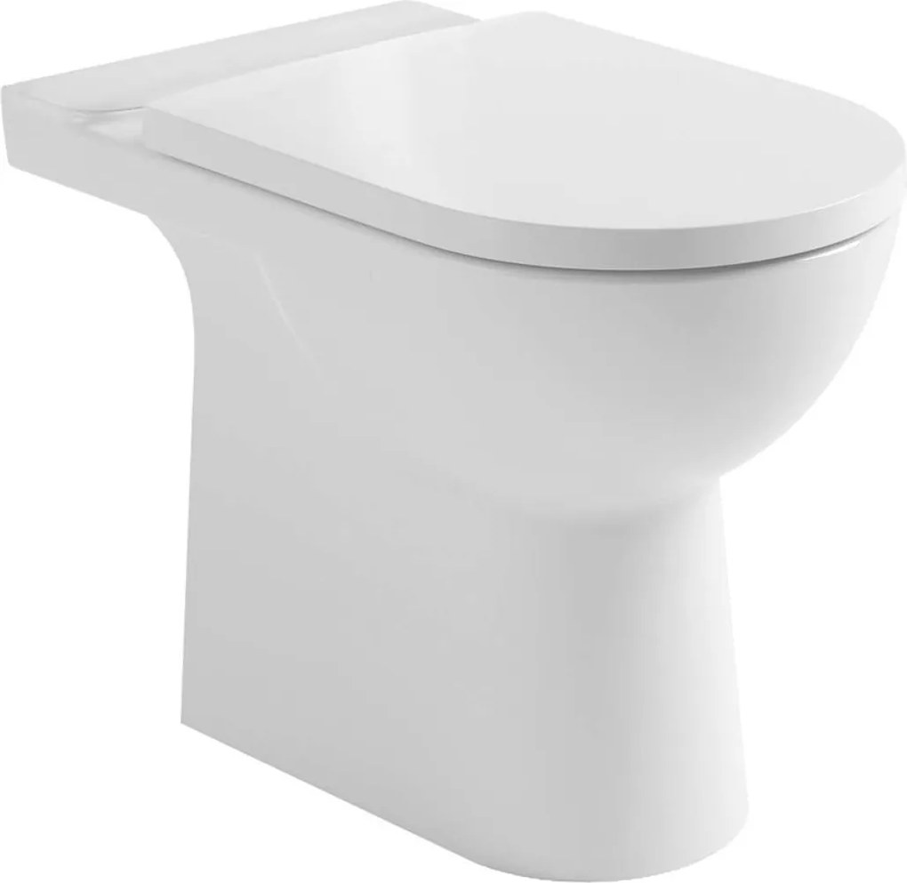 Aqualine Talamo - WC kombi mísa, vario odpad, Rimless, bílá PB107-111