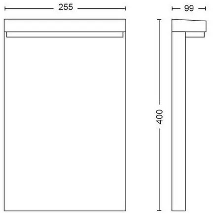 Philips 17455/30/P7 - LED RGB Venkovní lampa Hue NYRO LED/13,5W/230V IP44