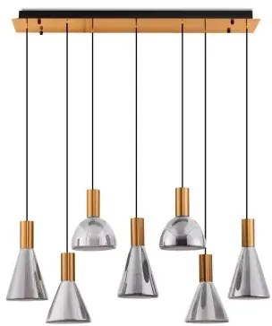 Designový lustr Voi 7 Šedá