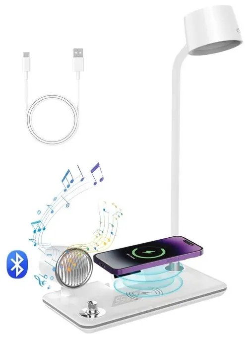 Stolní lampa 4 v 1 MDHL MD-1772 - bílá Biano.cz