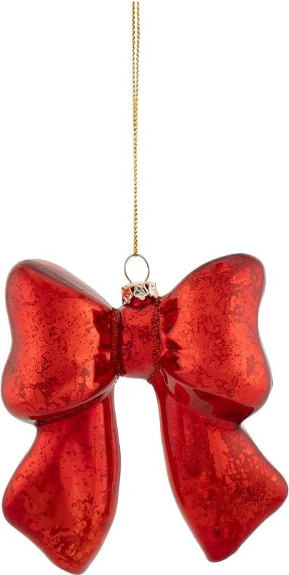 Skleněná vánoční ozdoba 3,5 cm Bow – Sass & Belle