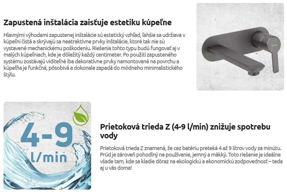 Deante Cascada Alpinia, podomítková sprchová sada s dešťovou nerezovou hlavicí 250x250 mm, černá matná, BXYZNGAM