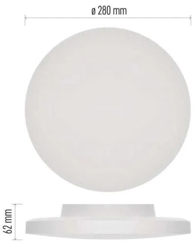LED Koupelnové stropní svítidlo LED/15W/230V 3000/4000/5700K IP55 bílá