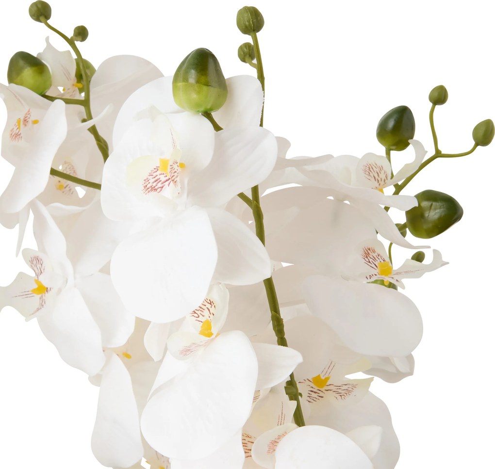 Umělá orchidej ve zlatém květináči SANAE, výška 65 cm