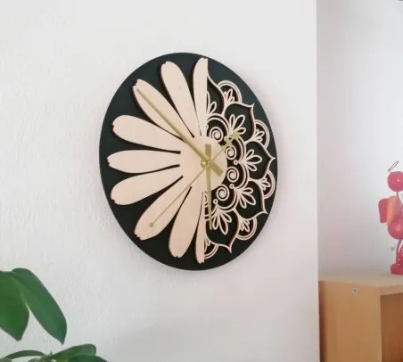 Dřevěné hodiny na zeď l SENTOP PR0374 MDF-playwood