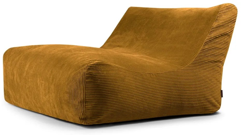 Manšestrový sedací vak v hořčicové barvě Sofa Lounge – SLOWDOWN