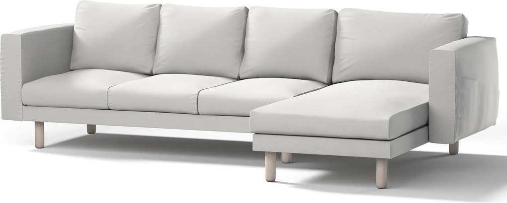 Potah na pohovku IKEA Norsborg 4-místná se šezlongem barva šedá látka pletený vzor