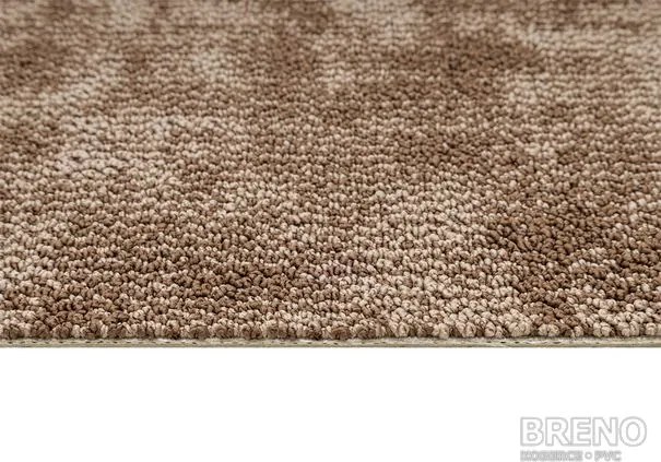 Breno Metrážový koberec TUNGSTEN 92 hnědý, šíře 400 cm, Hnědá