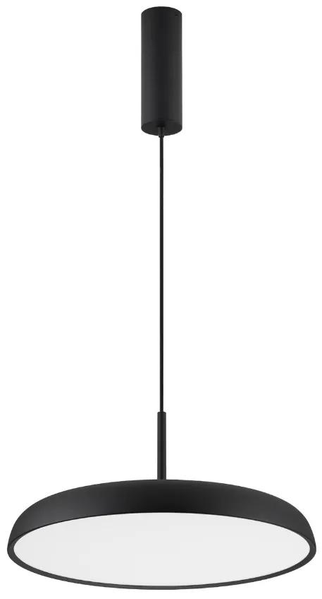 OnaDnes -20% Černé kovové závěsné LED světlo Nova Luce Linus 45 cm