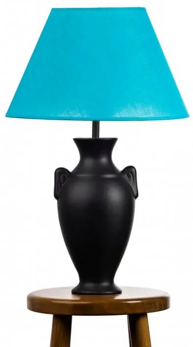 Keramická stolní lampa HERA - černá