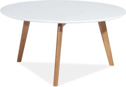 Konferenční stolek MILAN L1 dub/bílá
