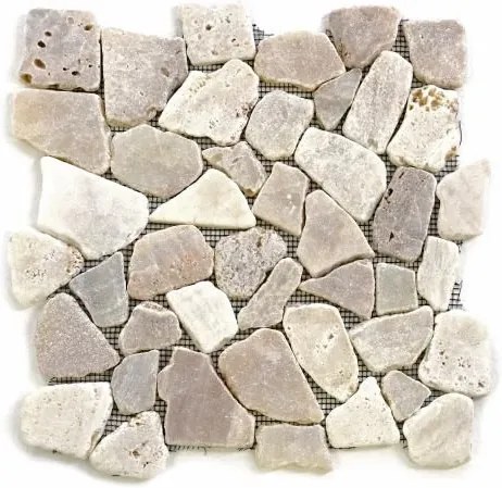 Mozaika říční kámen - krémová obklady 1ks Garth