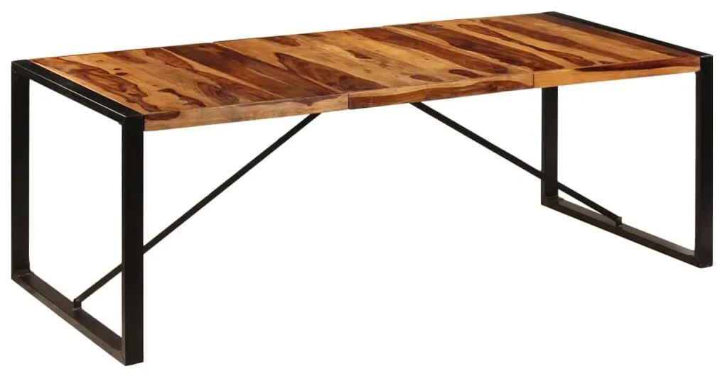 247410 vidaXL Jídelní stůl 220 x 100 x 75 cm masivní sheeshamové dřevo