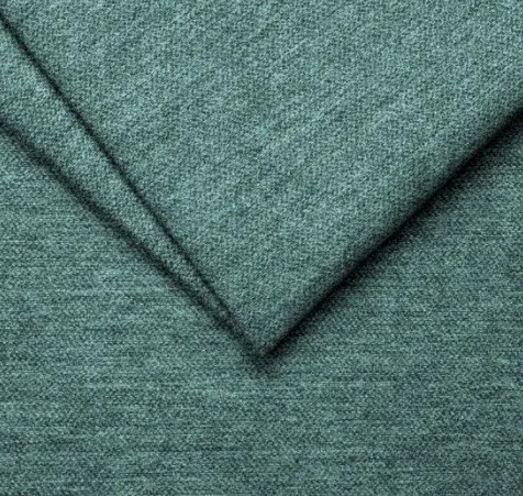 Rohová sedací souprava Fabio, modro-zelená aqua látka, levý roh