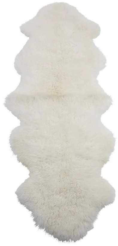 Kožešina dlohosrstá Austrálie bílá 180x60 cm