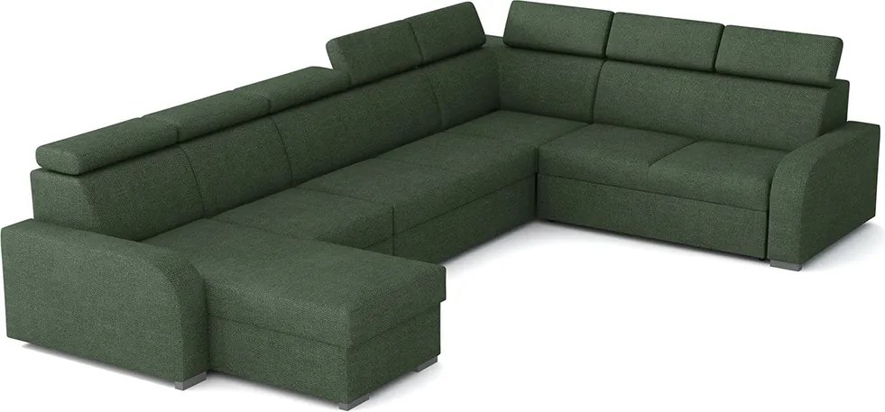 Sedací souprava OSLO U | 170x380x250 | rozkládací + 3x úložný prostor | VÝBĚR TKANIN