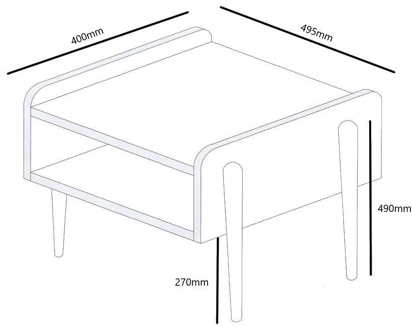 Casarredo Noční stolek BARNY