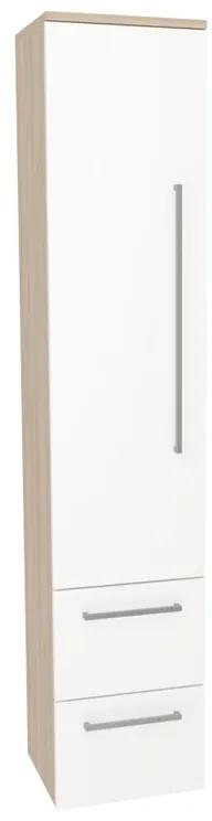 Mereo Bino, koupelnová skříňka vysoká 163 cm, levá, Multidecor, Javor Hard šampaňský CN697JHS2